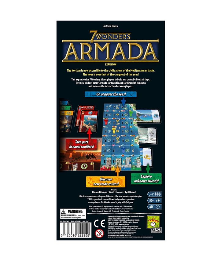 MasterPieces Puzzles Asmodee Editions 7 Wonders- Armada Expansion ...