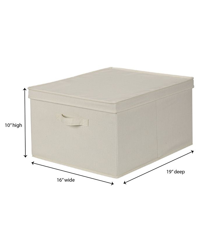Household Essentials Storage Box with Lid - Macy's