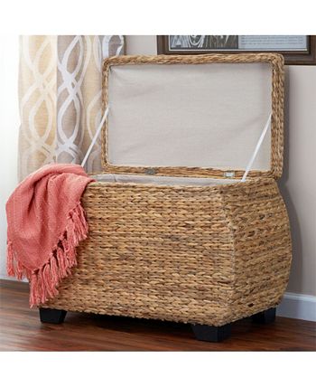 Household Essentials Household Essential Large Curved Wicker Storage ...