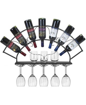 Sorbus Wall Mount Wine Rack - Macy's