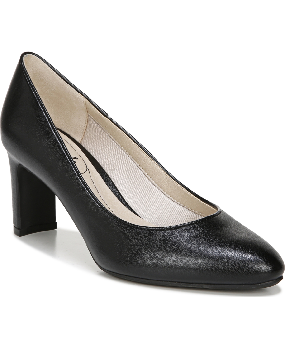 Click here for LifeStride Gigi Pumps - Black Faux Leather prices