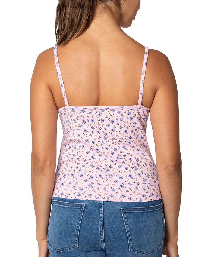 Rebellious One Juniors' V-Neck Lace-Trim Tank Top - Macy's