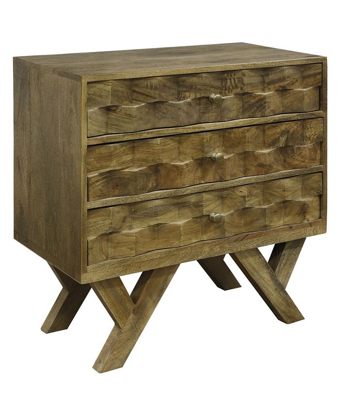 StyleCraft Home Collection StyleCraft 3 Drawer Chest - Macy's
