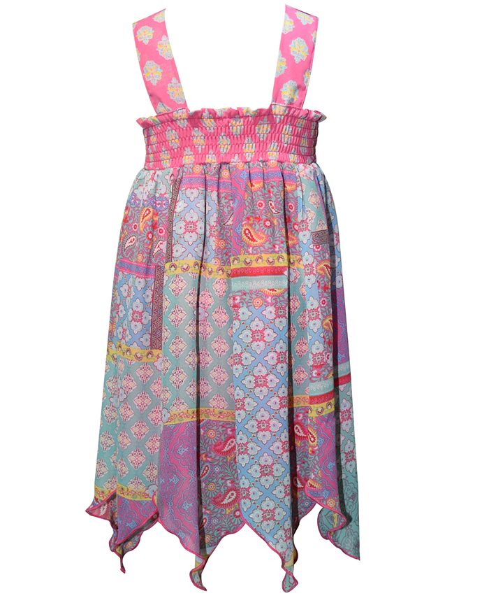 Blueberi Boulevard Toddler Girls Printed Handkerchief-Hem Dress - Macy's