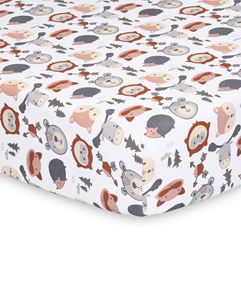 The Peanutshell PSP Sheets Woodland Faces/Plaid, 2-Pack - Macy's