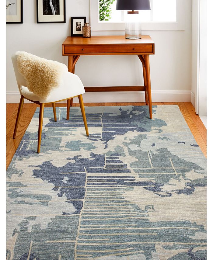 BB Rugs CLOSEOUT! Downtown Tud-03 Blue 5'6" x 8'6" Area Rug & Reviews ...