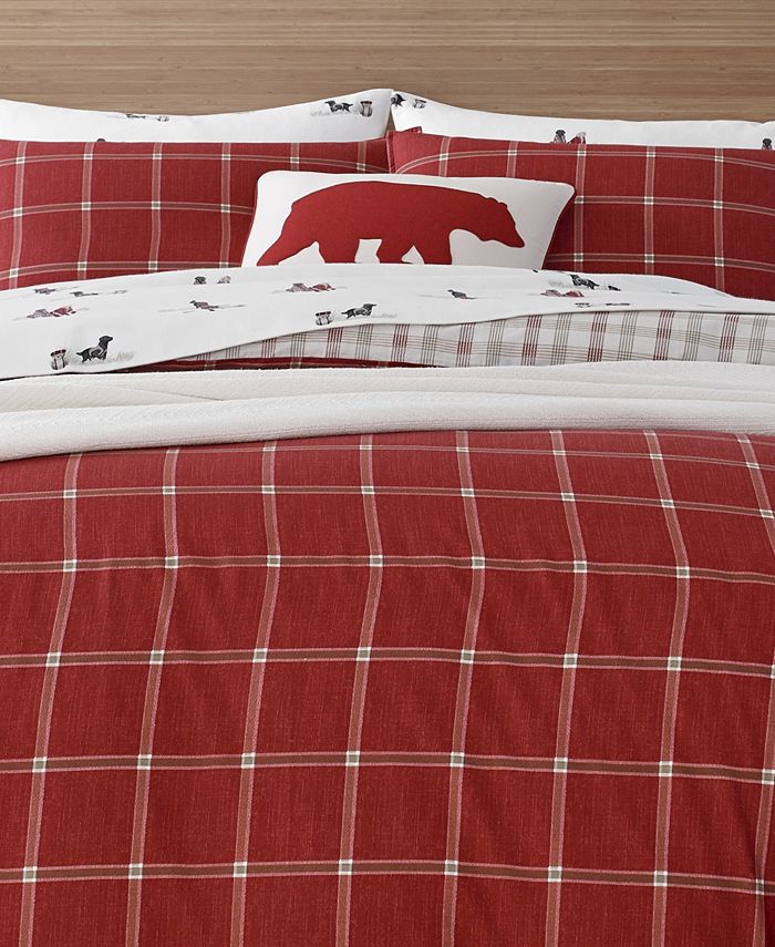 Revman Industries Eddie Bauer Corbett Plaid Full/Queen Duvet Cover Set ...
