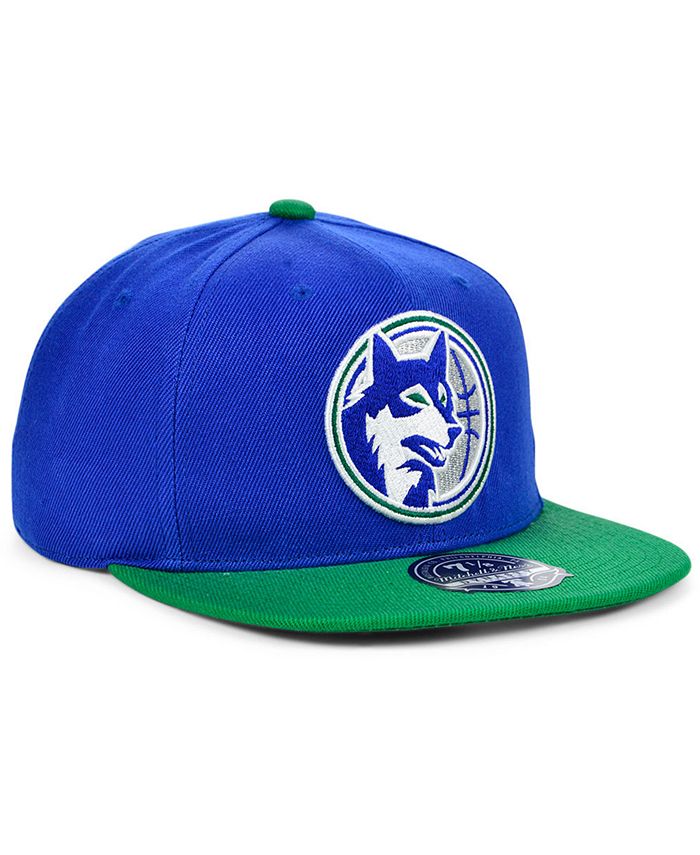 Mitchell & Ness Minnesota Timberwolves Wool 2 Tone Fitted Cap - Macy's