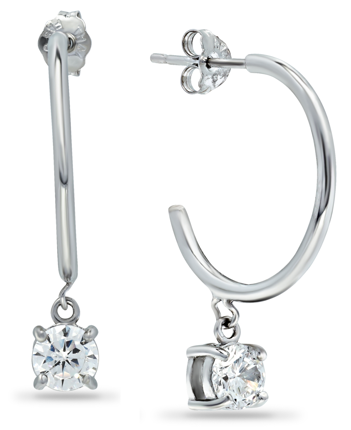 Click here for Giani Bernini Cubic Zirconia Dangle Hoop Earrings... prices