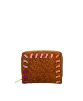 Fossil Women's Logan Mini Multi Function Vintage-Like Saddle Woven ...