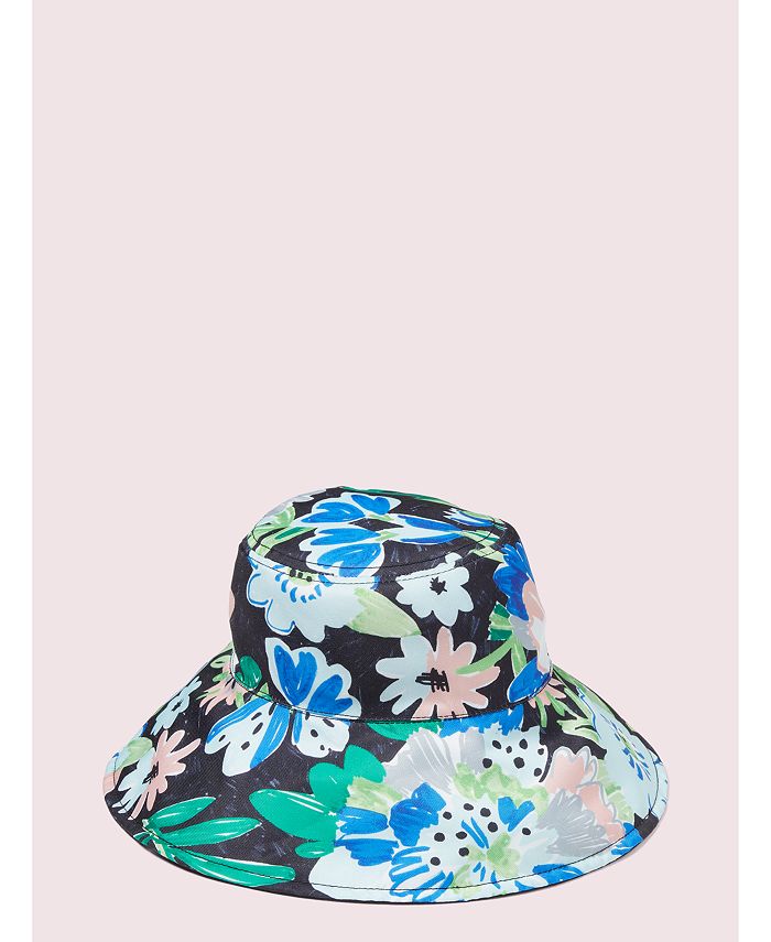 kate spade new york Full Bloom Long Brim Reversible Bucket Hat - Macy's