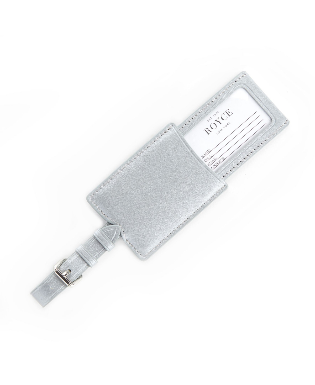 Click here for Royce New York Retractable Luggage Tag - Silver-to... prices