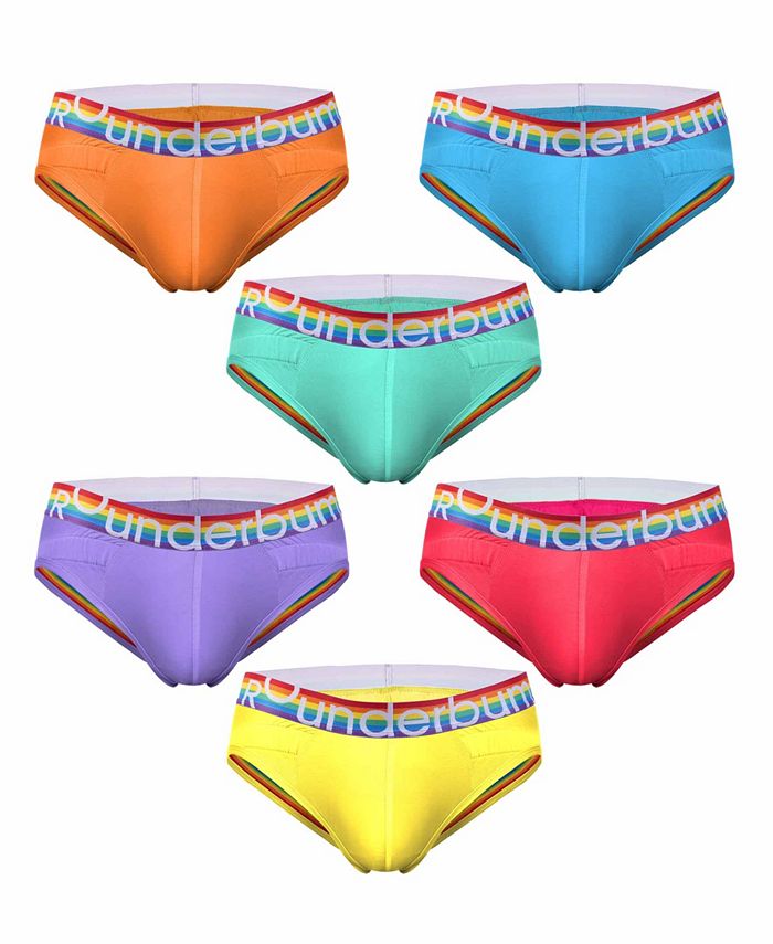 Rounderbum Men's Retro Pride Lift Brief, 6 Pack - Macy's