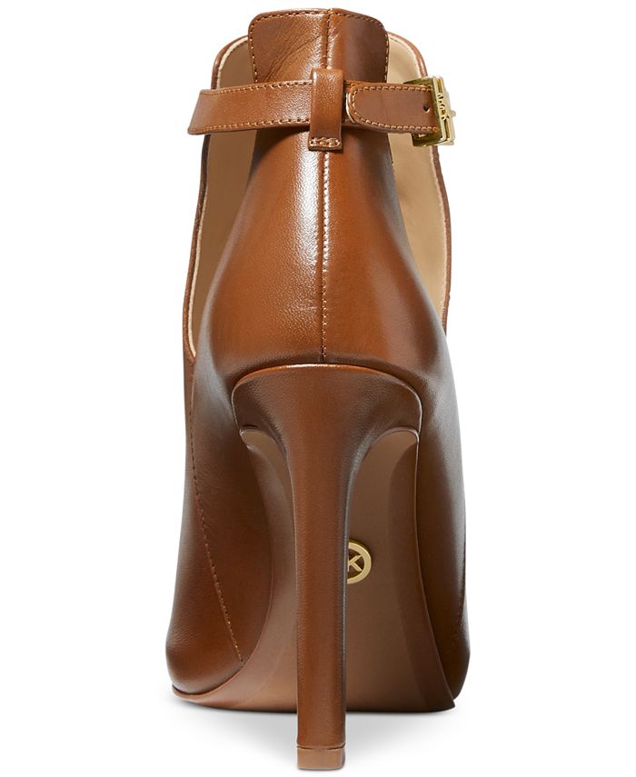 Michael Kors Women's Lawson High-Heel Buckled Open Toe Shooties - Macy's