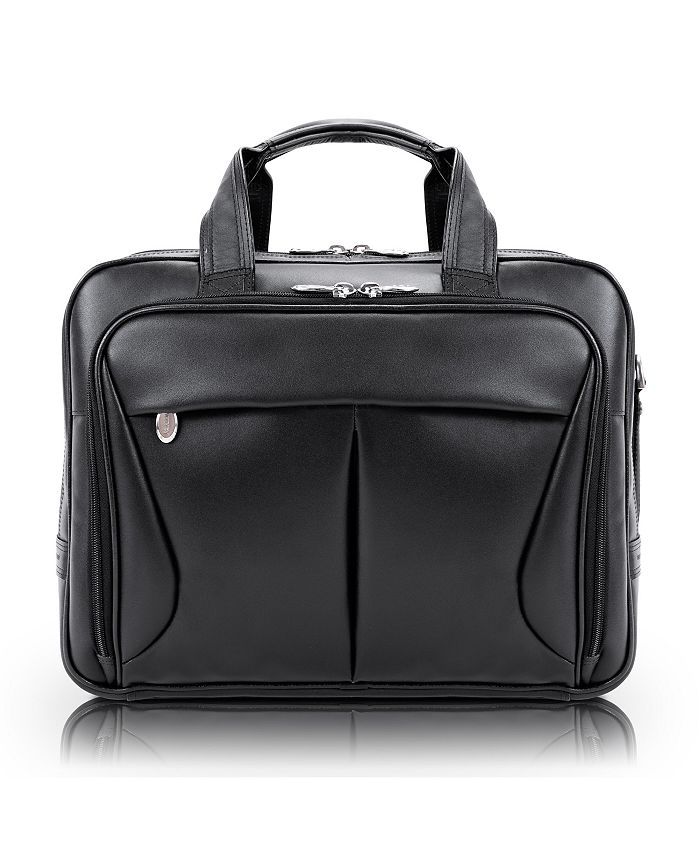 McKlein Pearson Expandable Double Compartment Laptop Briefcase - Macy's