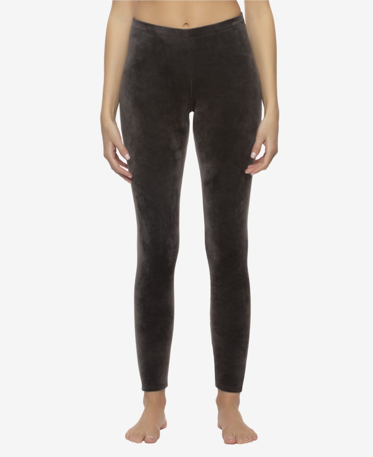 Click here for Felina Cozy Super Soft Velour Legging - Shark prices
