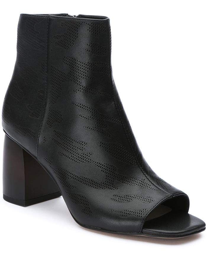 Sanctuary Rock Peep-Toe Perforated Booties - Macy's