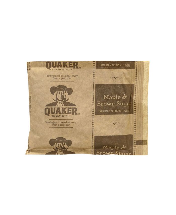 Quaker Instant Oatmeal Maple Brown Sugar Packets, 40 Count - Macy's
