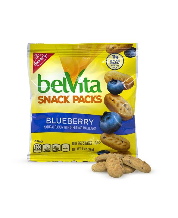 belVita Breakfast Biscuits Bite Size Snack Packs Variety, Pack of 36 ...