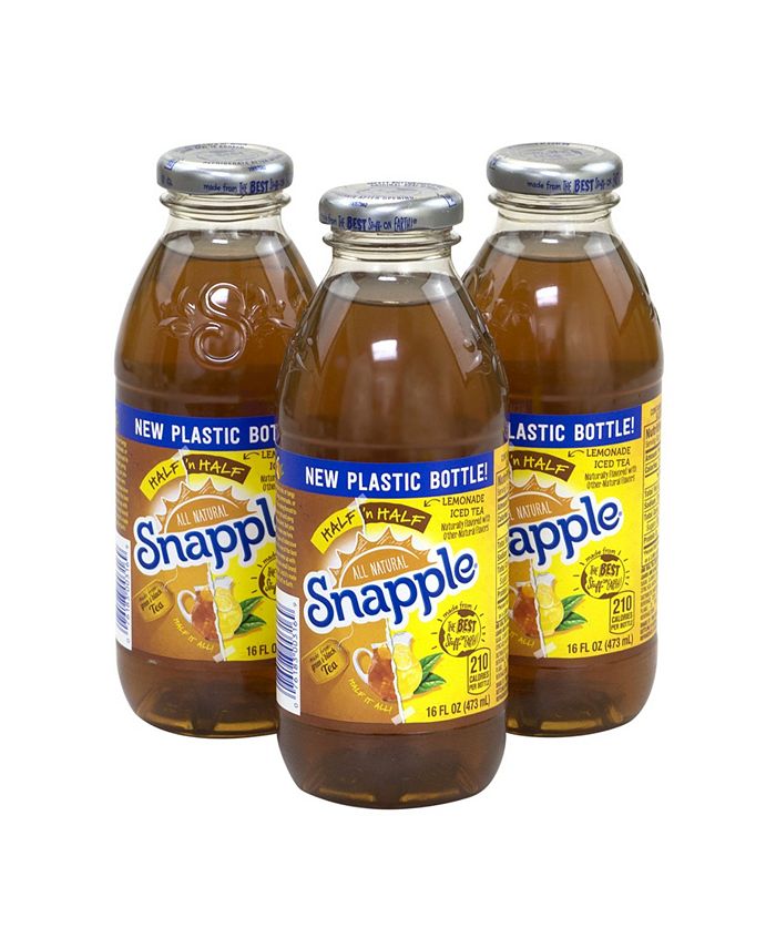 Snapple All Natural Half 'N Half Lemonade Iced Tea, 16 oz, 24 Count ...
