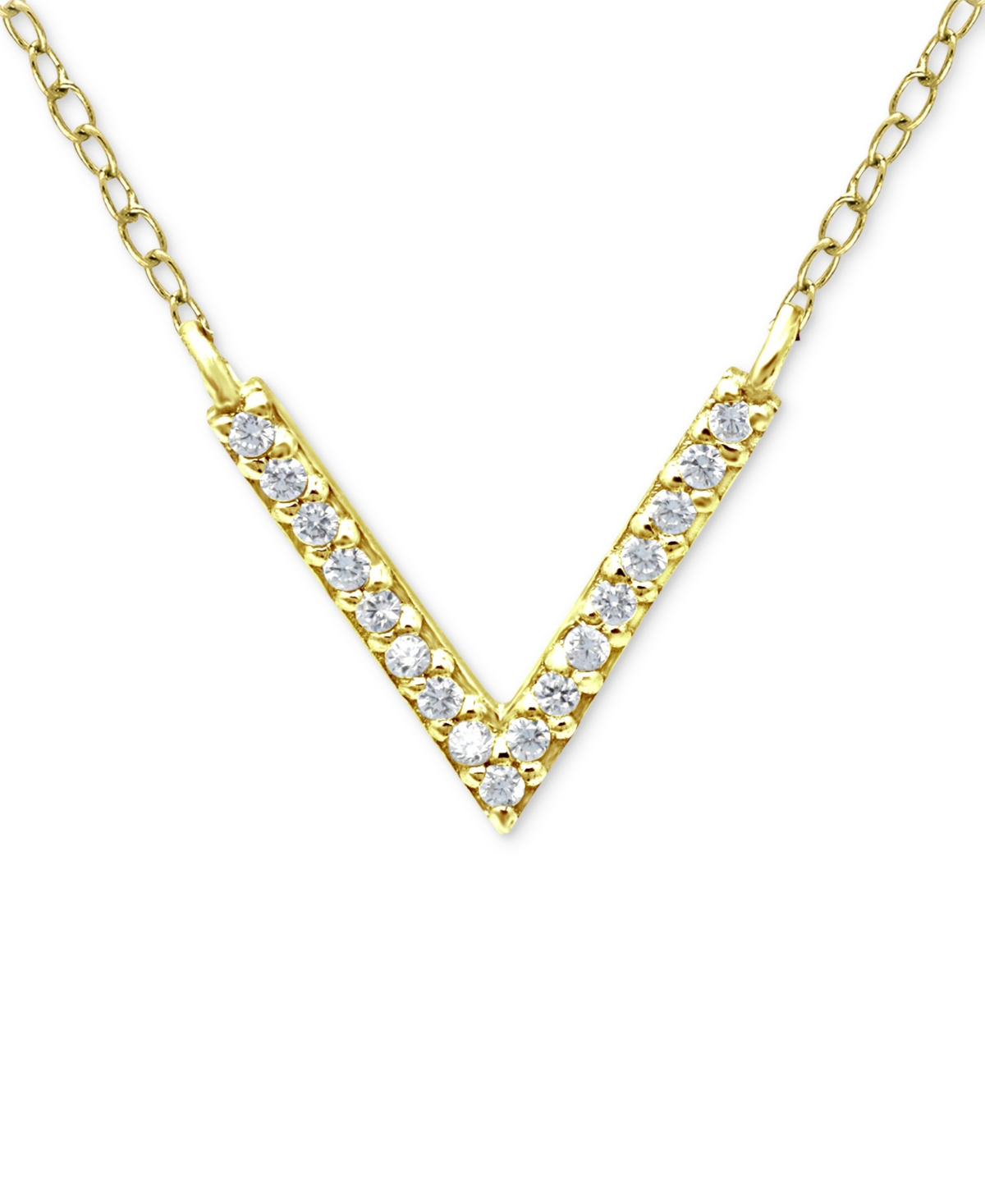 Click here for Giani Bernini Cubic Zirconia Mini-Chevron 16 Penda... prices