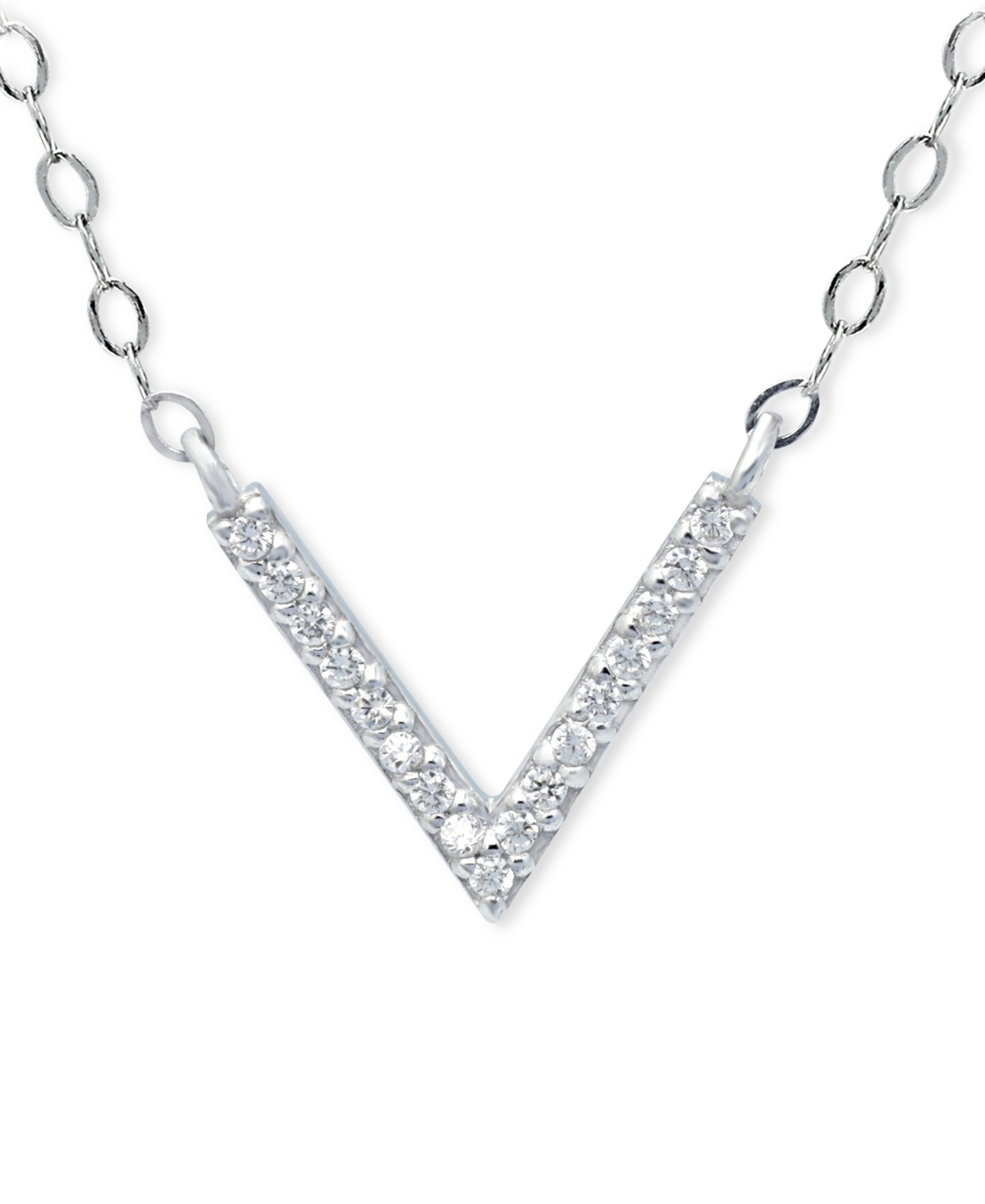 Click here for Giani Bernini Cubic Zirconia Mini-Chevron 16 Penda... prices