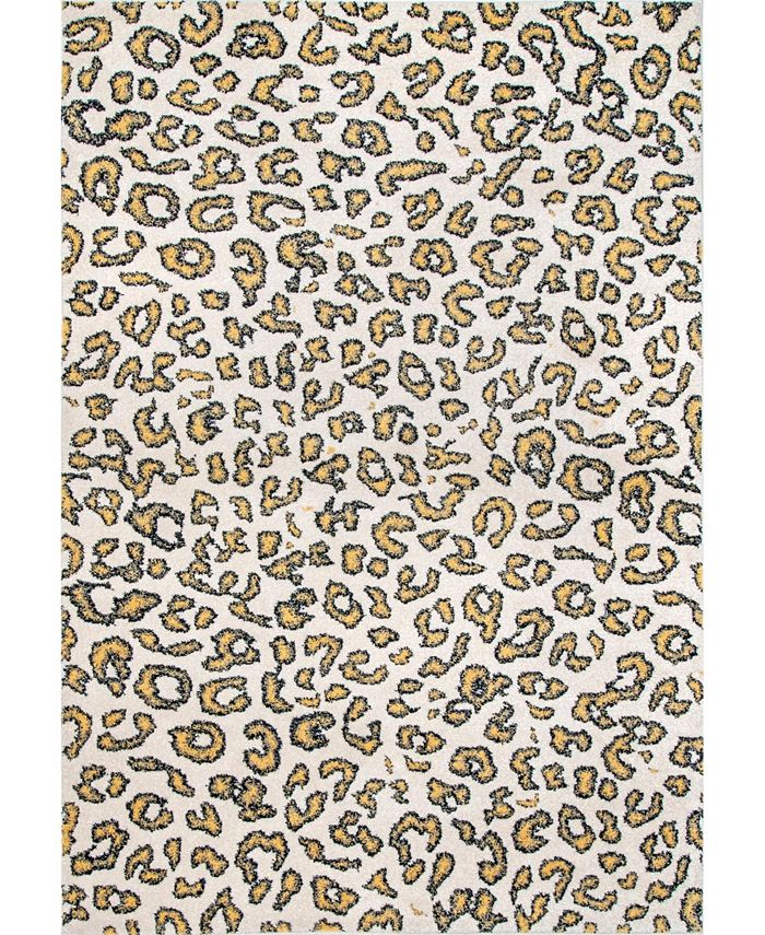 nuLoom Leopard RZBD61B Beige 8' x 10' Area Rug - Macy's