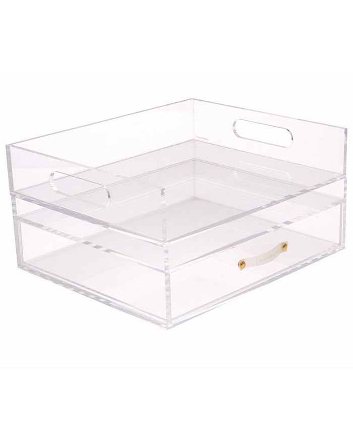 Russell & Hazel Acrylic Inbox + Drawer - Macy's