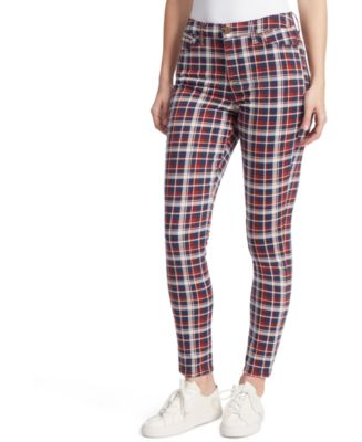 WILLIAM RAST High-Rise Plaid Skinny Jeans - Macy's