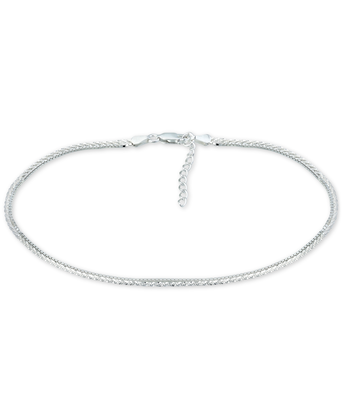 Click here for Giani Bernini Double Row Ankle Bracelet  Created f... prices
