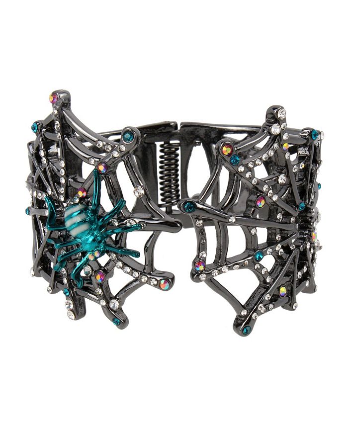 Betsey Johnson Spider Web Cuff Bracelet - Macy's
