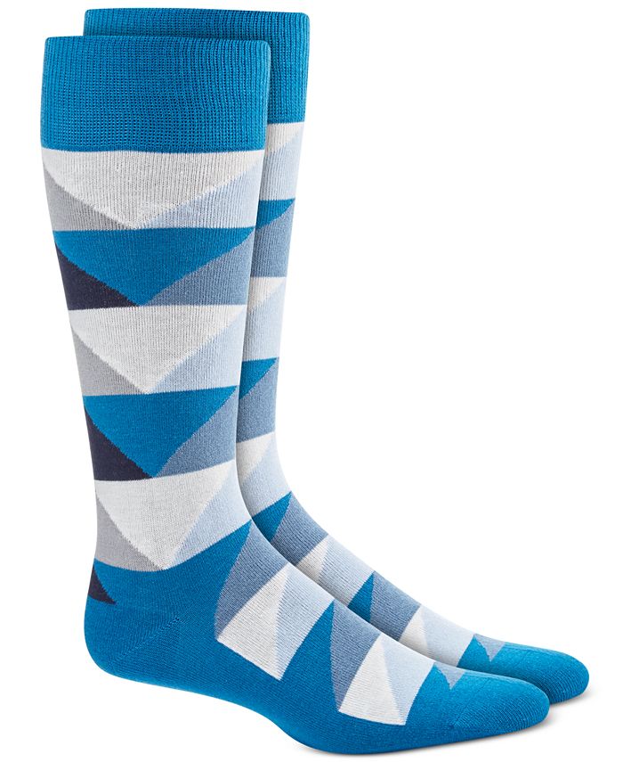 Alfani Men's Abstract Triangle Socks, Created for Macy's - Macy's