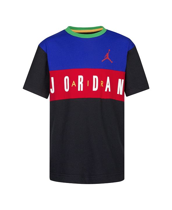 Jordan Big Boys Colorblock Logo T-shirt & Reviews - Shirts & Tops ...