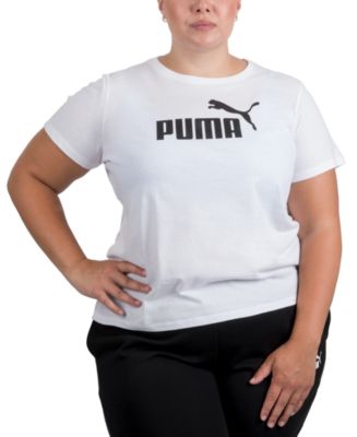 Puma Plus Size Logo Crewneck T-Shirt & Reviews - Activewear Plus ...