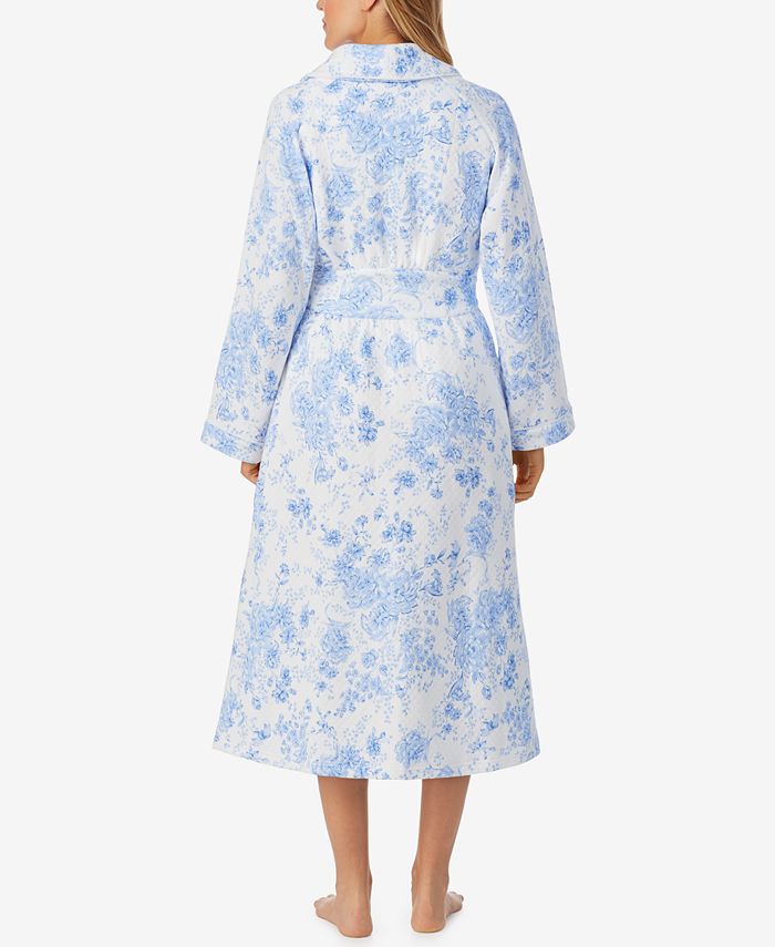 Eileen West Mid-Weight Quilted Floral Wrap Robe - Macy's