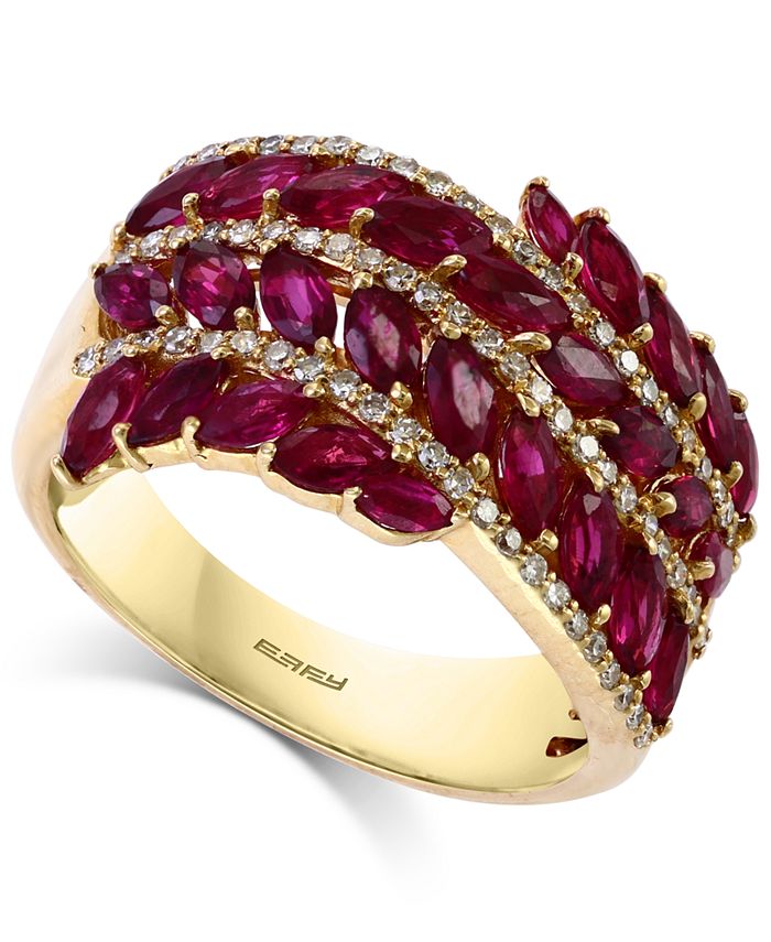 EFFY Collection EFFY® Ruby (2-7/8 ct. t.w.) & Diamond (1/3 ct. t.w ...