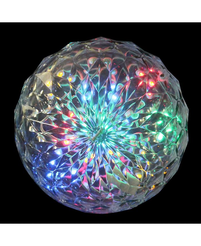 Northlight LED Lighted Multi-Color Hanging Crystal Sphere Outdoor ...