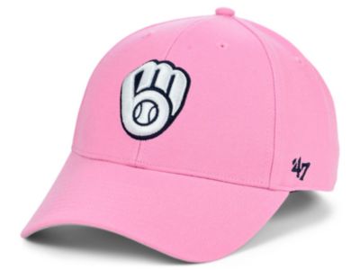 '47 Brand Milwaukee Brewers Pink Series Cap - Macy's