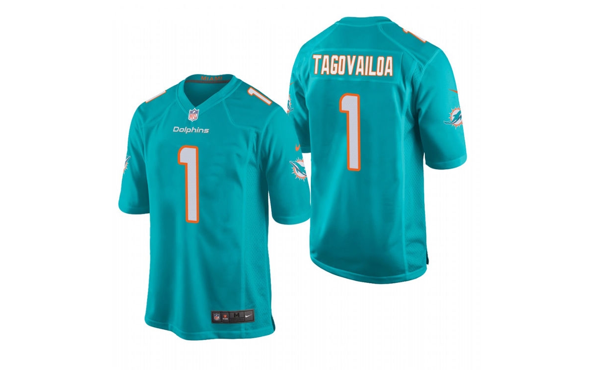 Click here for Nike Mens Tua Tagovailoa Miami Dolphins 2nd Altern... prices