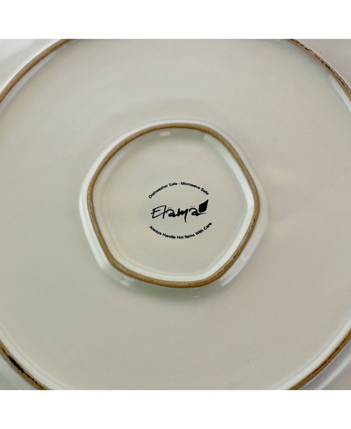 Elama Caribbean Tide 16 Piece Luxurious Stoneware Dinnerware Set - Macy's Elama Caribbean Tide 16 Piece Luxurious Stoneware Dinnerware Set - Macy's
