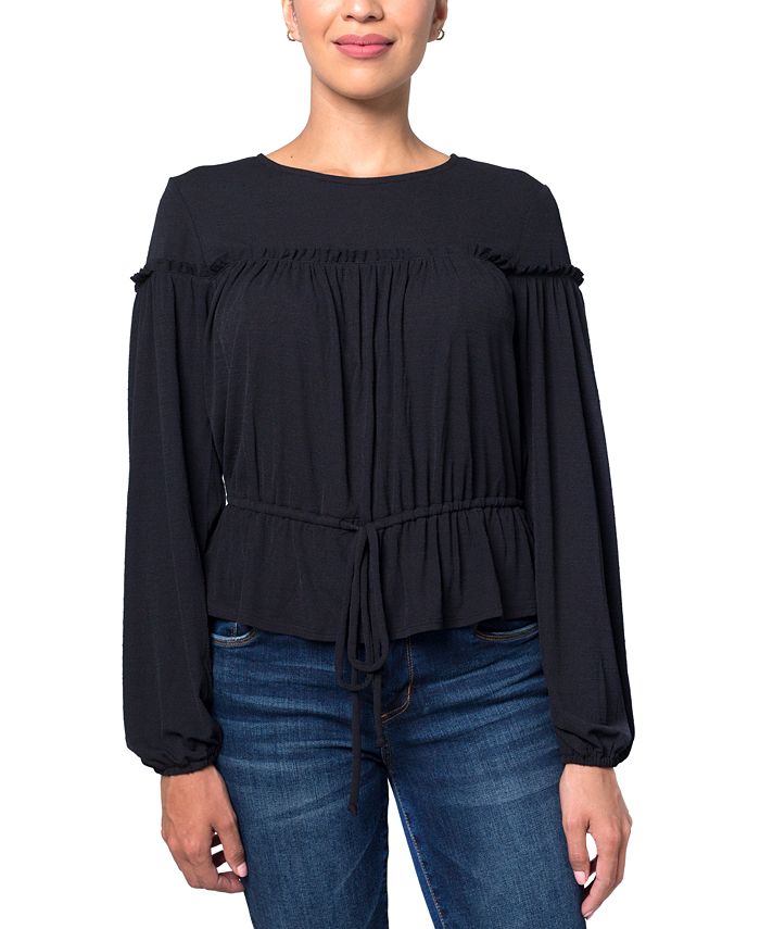 Kit & Sky Ruffle Knit Top - Macy's