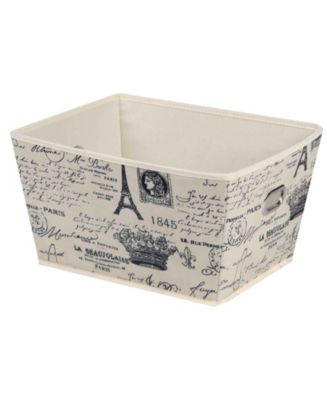 Home Basics Paris Collection Large Non-Woven Storage Bin - Macy's