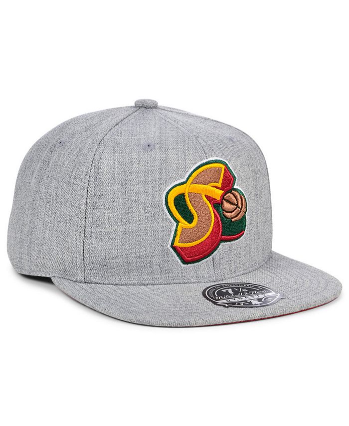 Mitchell & Ness Seattle SuperSonics Hardwood Classic Team Heather ...