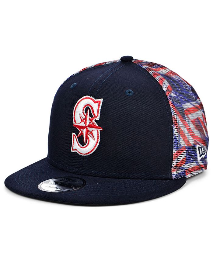 New Era Seattle Mariners Flag Mesh Back 9FIFTY Cap - Macy's