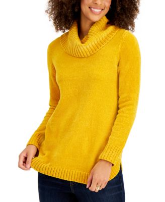 Style & Co Chenille Cowl-Neck Sweater, Created for Macy's - Macy's