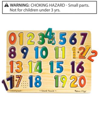Melissa and Doug Kids Toy, Numbers Sound Puzzle - Macy's