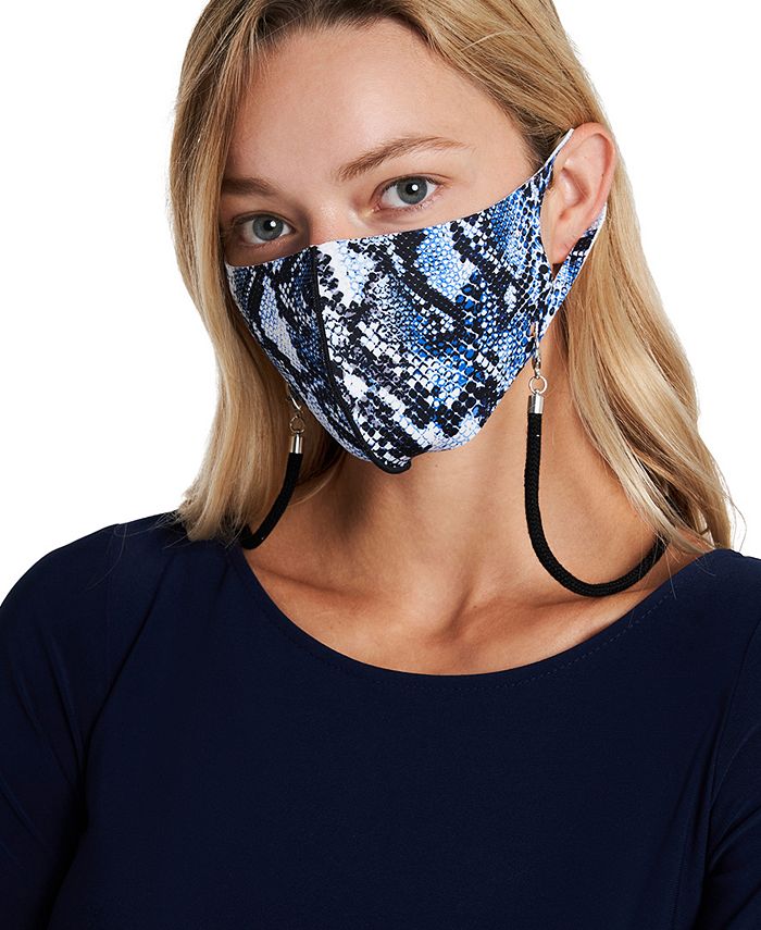 MSK Shift Dress & Face Mask Necklace - Macy's