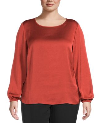 Kasper Plus Size Scoop-Neck Top - Macy's