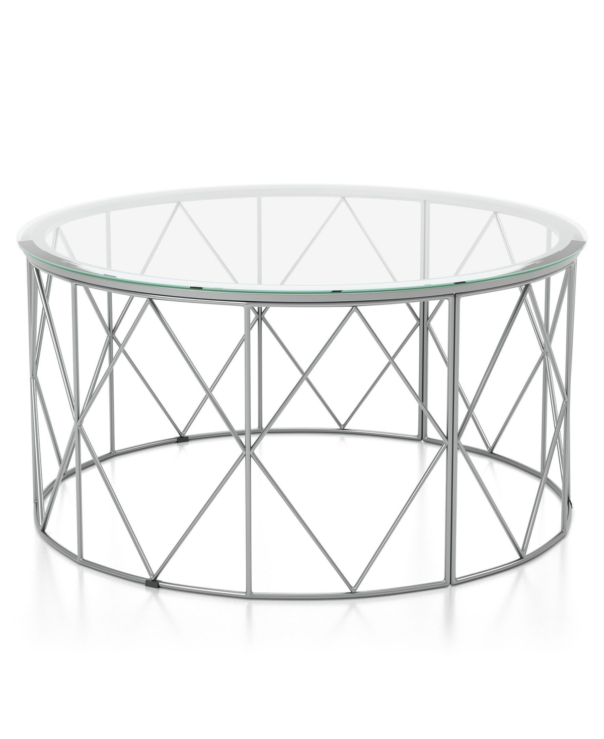 Click here for Karlence Round Coffee Table - Chrome prices