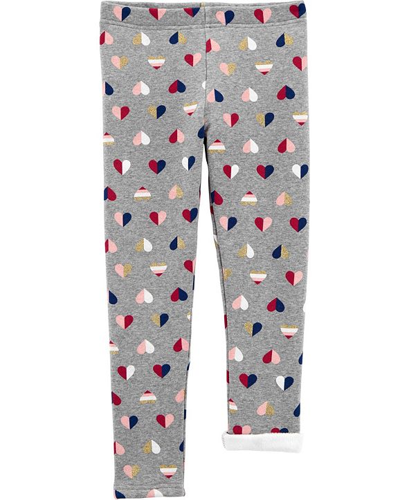 Carter's Big Girl Heart Cozy Fleece Leggings & Reviews - Leggings ...